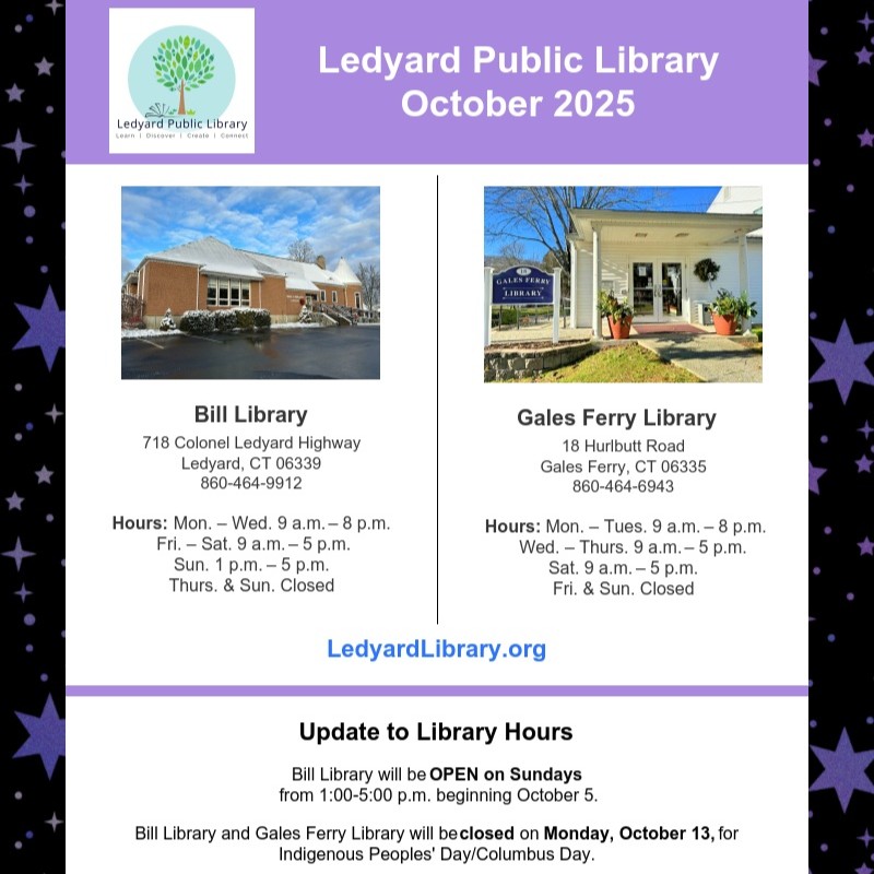 Ledyard Public Libraries | Bill Library | Gales Ferry Library